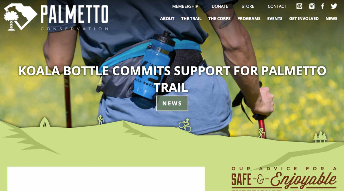 Koala Bottle Commits Support For Palmetto Trail